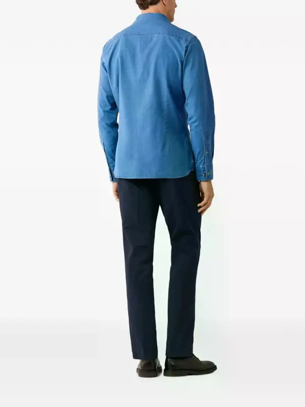 HACKETT  Embroidered-logo Tailored-fit Shirt