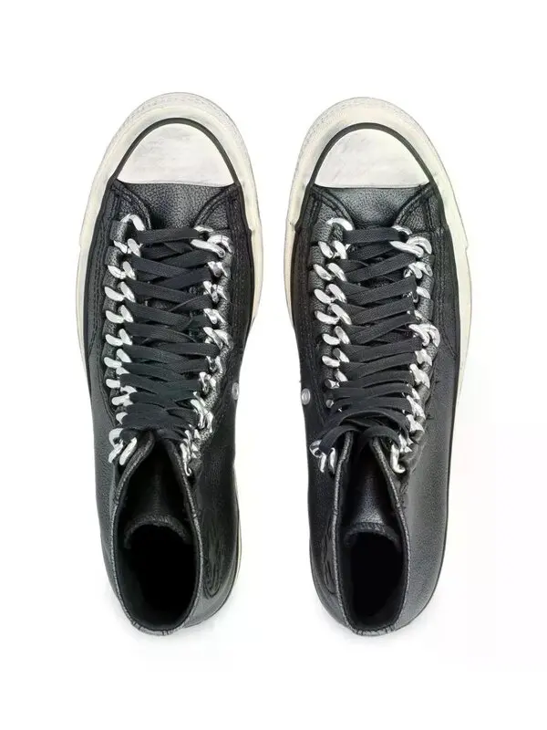 CONVERSE Chuck 70 Industrial Glam Chain-embellished High-top Sneakers