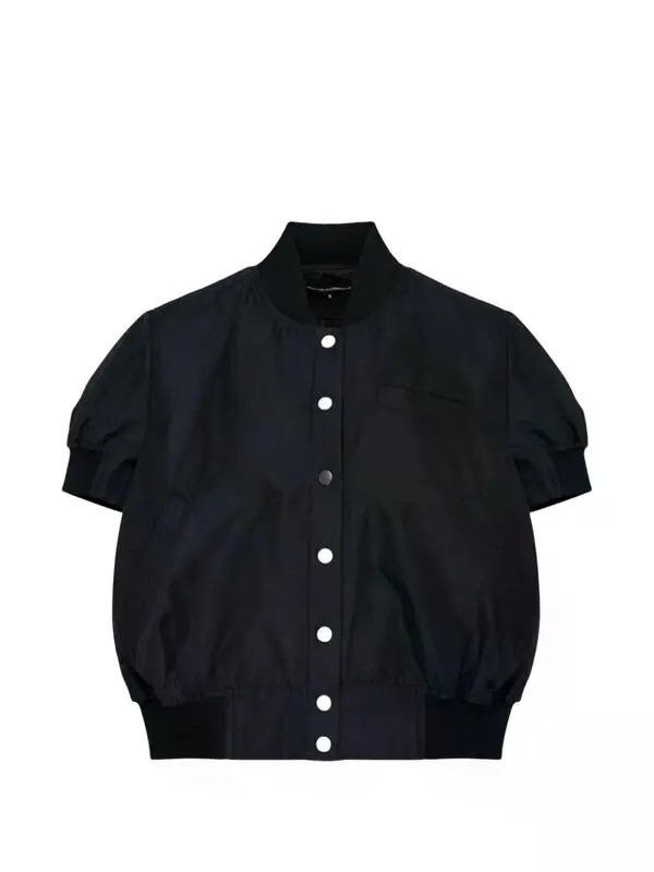 MELITTA BAUMEISTER Short-sleeve Bomber Jacket - Black
