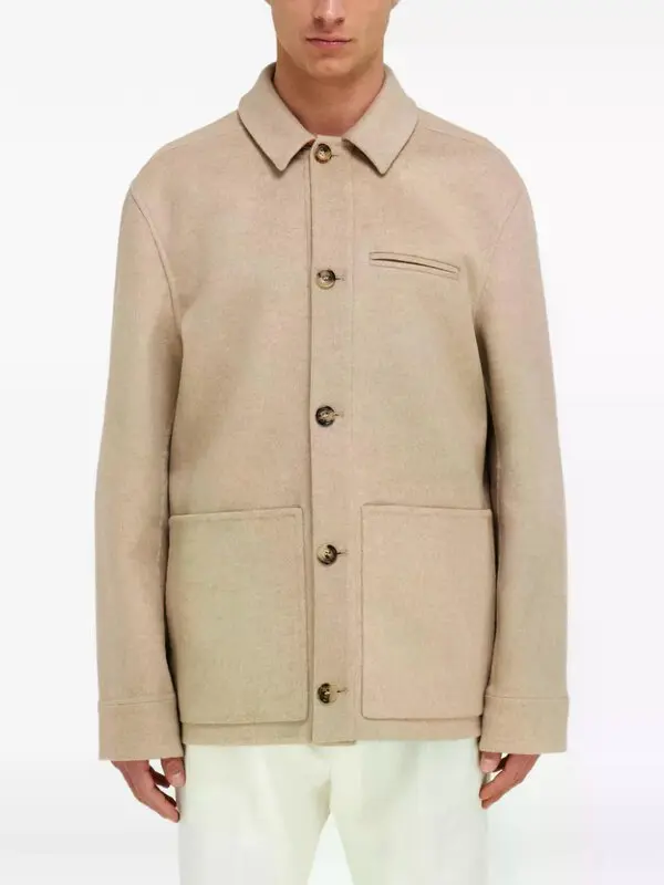 FERRAGAMO Double Wool And Cashmere Blouson