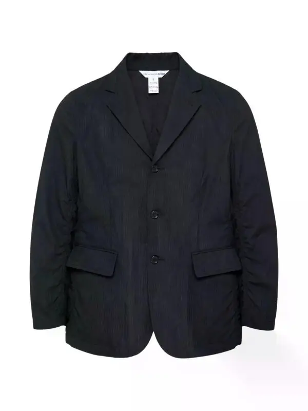 Comme Des Garçons Ruched Pinstripe Jacket