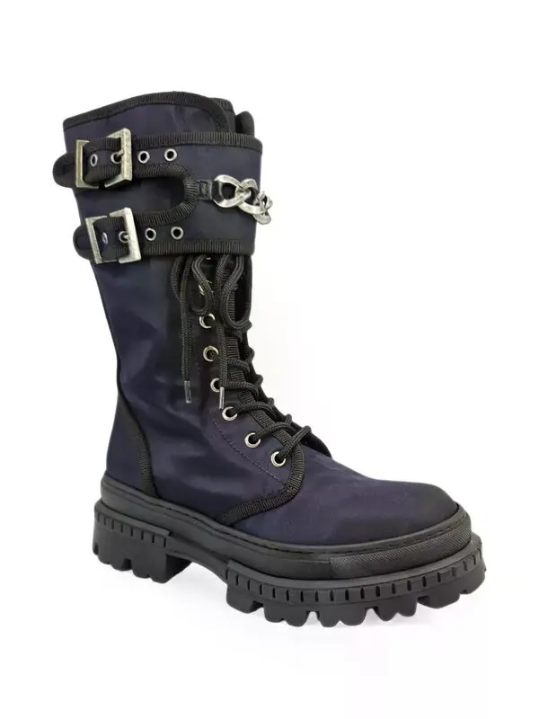 MADISON MAISON Buckled Chain-detail Boots
