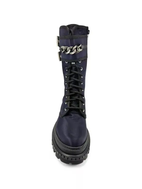 MADISON MAISON Buckled Chain-detail Boots