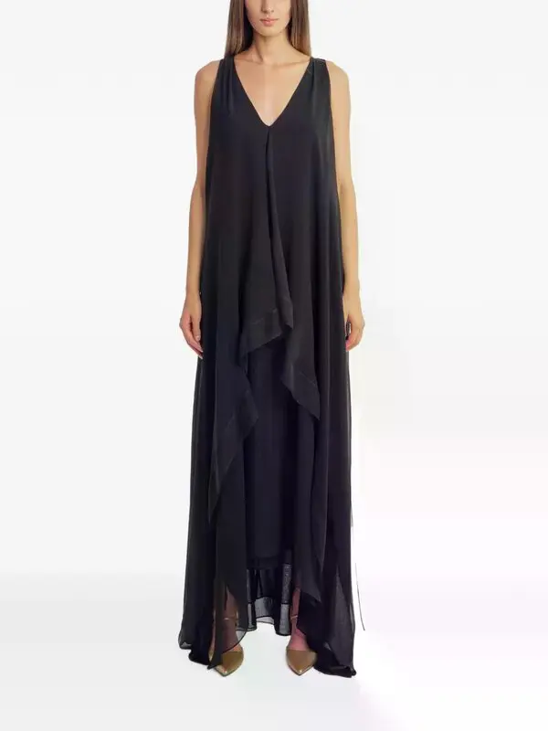 IRINA SCHROTTER Lyko Layered Asymmetric Maxi Dress