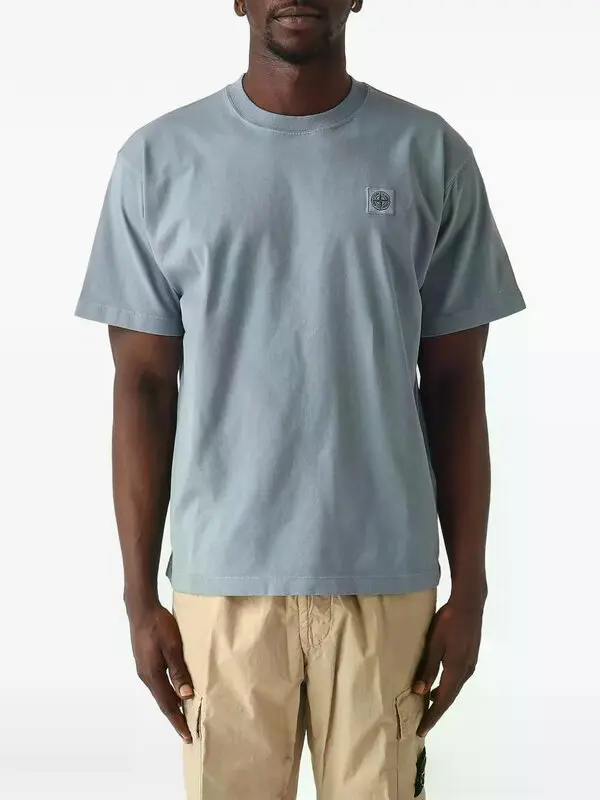 Stone Island 2100030 Combed Organic Cotton Jersey T-shirt - Blue