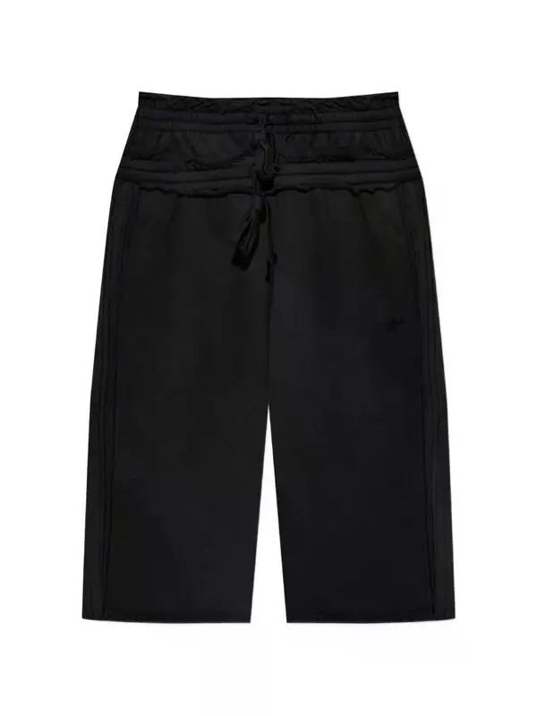 Adidas Drawstring Cotton Knee-length Shorts - Black