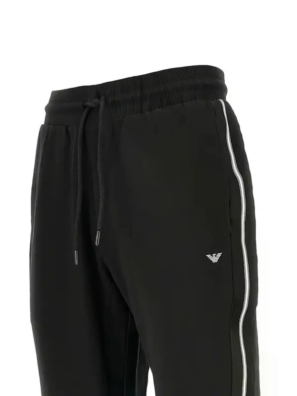 EA7 Logo-print Side-stripe Track Pants