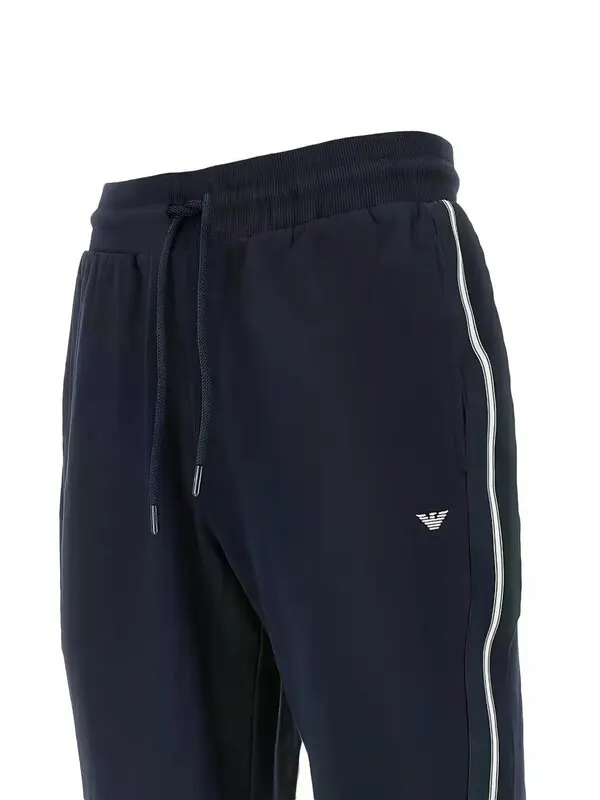 EA7 Logo-patch Side-stripe Track Pants