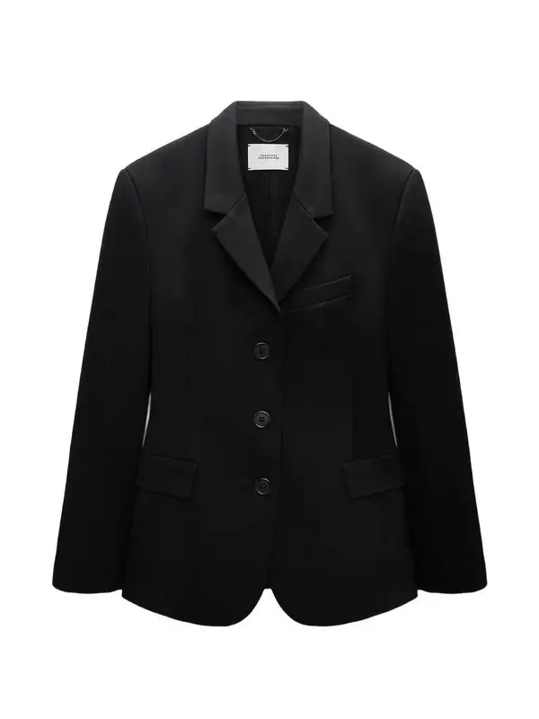 Dorothee Schumacher Emotional Essence Single-breasted Punto Milano Blazer - Black