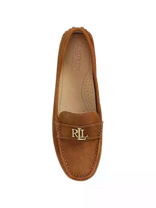 Ralph Lauren Barnsbury Logo-plaque Loafers - Brown