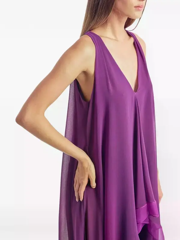 IRINA SCHROTTER Liko Layered Handkerchief-hem Maxi Dress