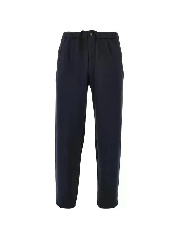 Emporio Armani Drawstring-waist Pleated Trousers
