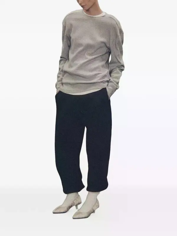 ENTIRE STUDIOS Waffle-knit Long-sleeve T-shirt - Grey