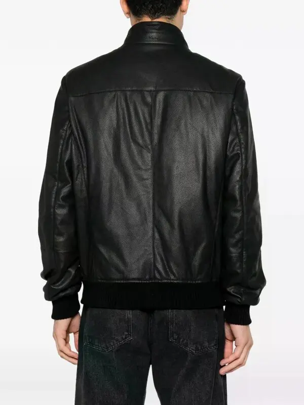 MANDELLI Zip-up Leather Jacket