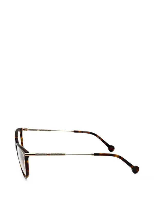 Carolina Herrera Tortoiseshell-effect Cat-eye Glasses