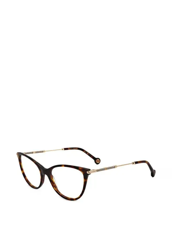 Carolina Herrera Tortoiseshell-effect Cat-eye Eyeglasses - Brown