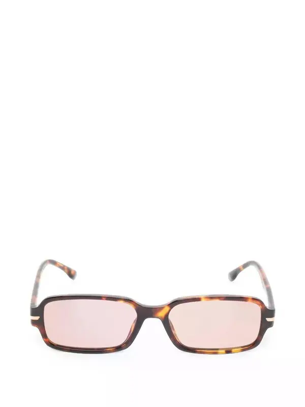 Victoria Beckham Rectangle-frame Sunglasses - Brown