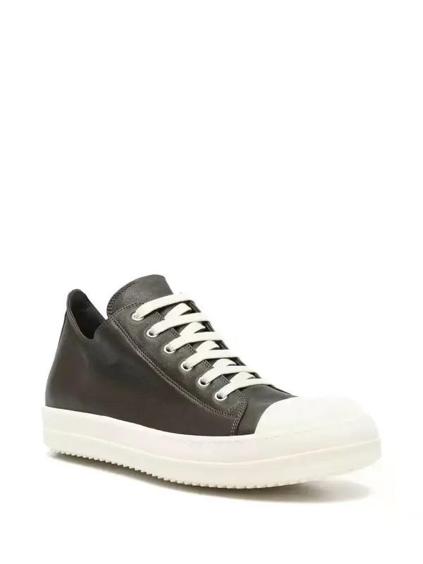 Rick Owens Low-top Leather Sneakers - Brown