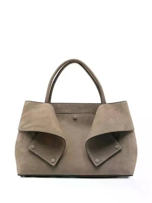 TOTEME Mercer Nubuck Leather Tote Bag - Grey