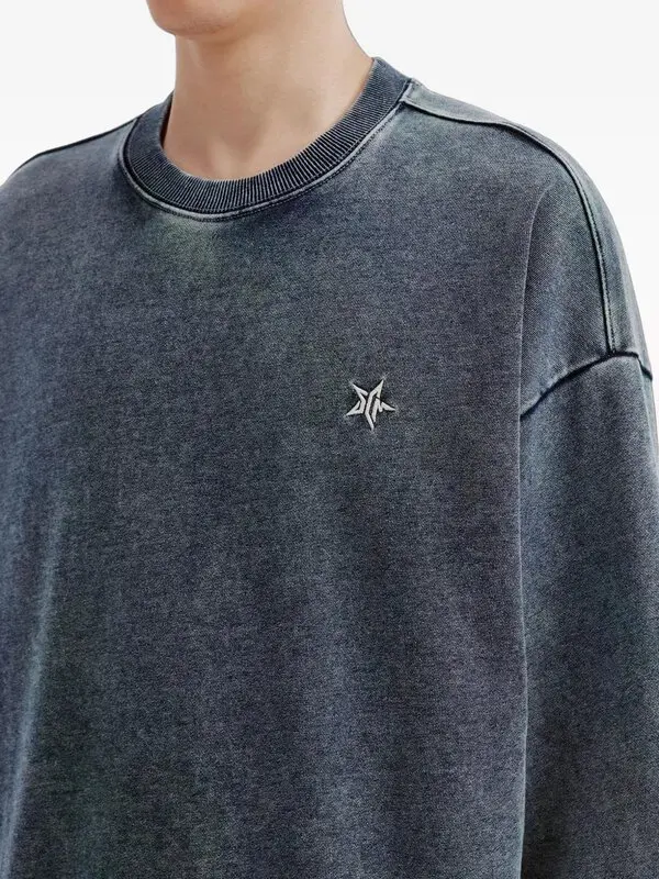 FIVE CM Star Patchwork Crew Neck Sweatshirt