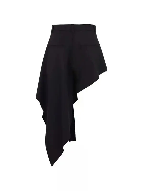 SSHEENA Gate Asymmetric Draped Shorts