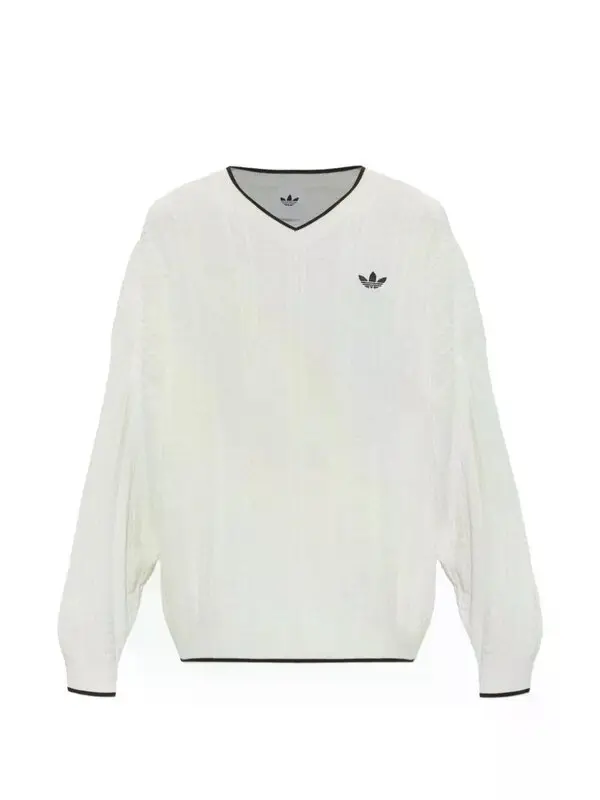 Adidas Cable-knit Sweater - White