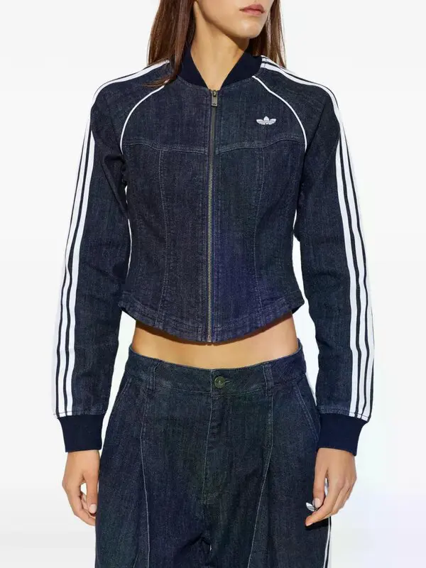 Adidas Superstar Corset Side-stripe Denim Jacket