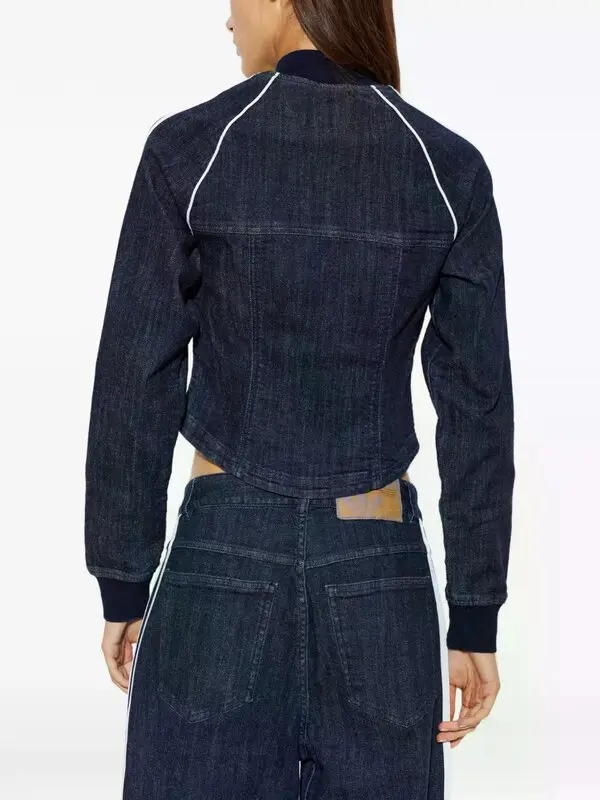 Adidas Superstar Corset Side-stripe Denim Jacket