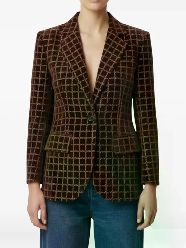 Dior 1992-1993 Check-pattern Blazer