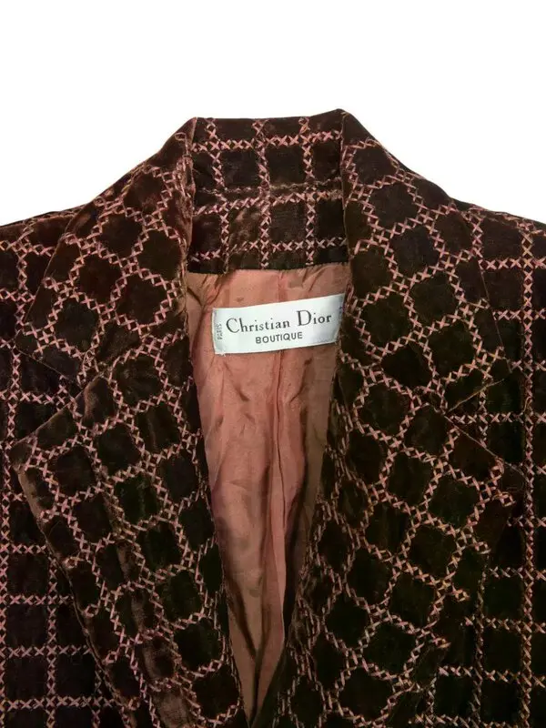 Dior 1992-1993 Check-pattern Blazer