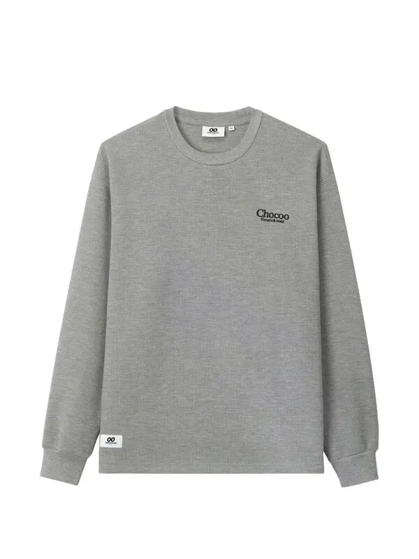 CHOCOOLATE Waffle-knit Logo-print T-shirt