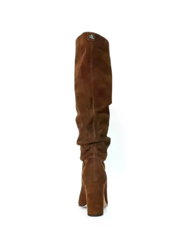 Ralph Lauren Artizan Slouchy Suede High-knee Boots