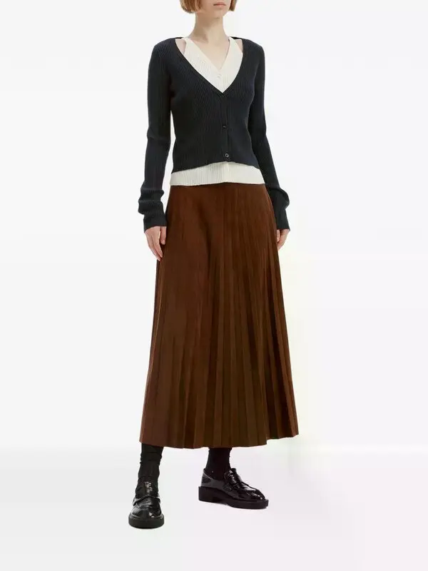B+AB Ribbed Layered Cardigan
