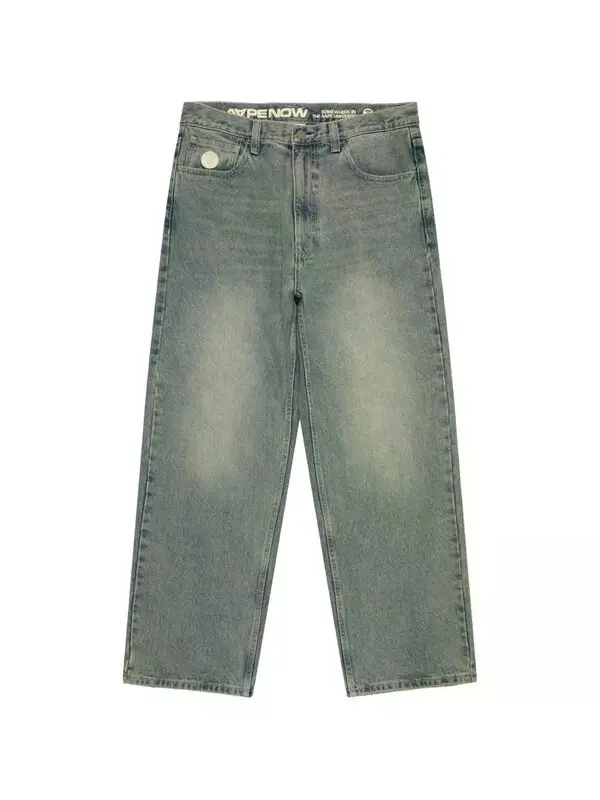 AAPE BY *A BATHING APE Logo-embroidered Straight-leg Jeans