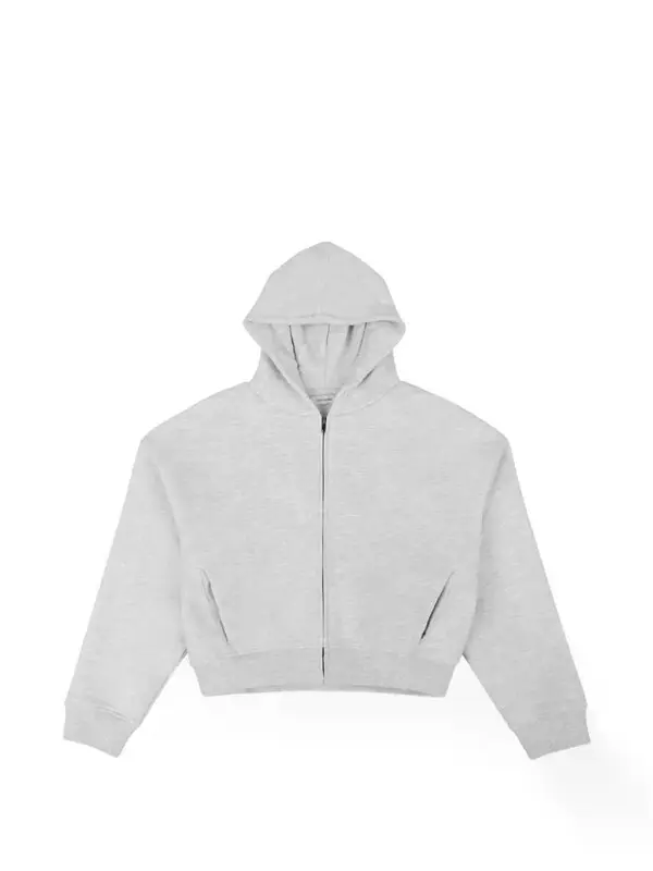 ENTIRE STUDIOS Zip-up Dropped-shoulder Hoodie - Grey