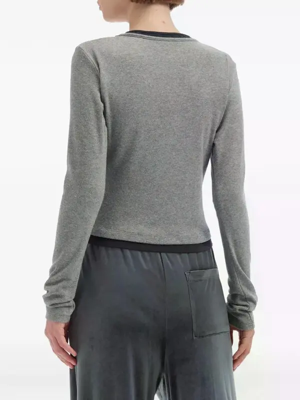 TOUT A COUP Layered-effect Press-stud T-shirt