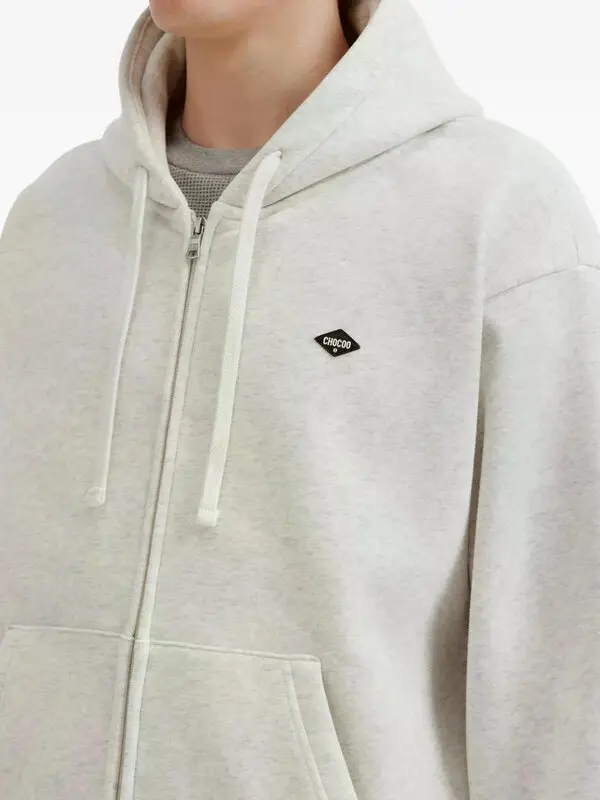 CHOCOOLATE Logo Patch Zip-up Hoodie