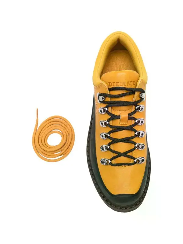Diemme Cornaro Lace-up Leather Hiking Boots - Yellow