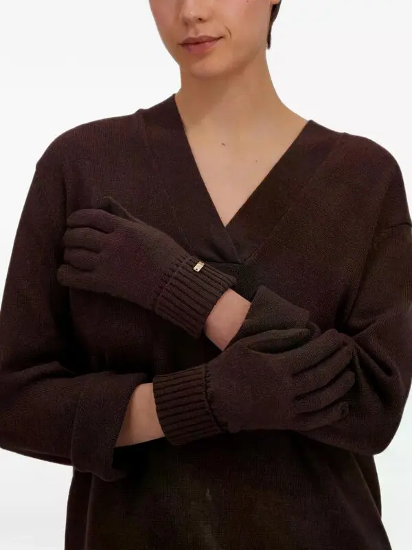 Herno Stocking-stitch Gloves