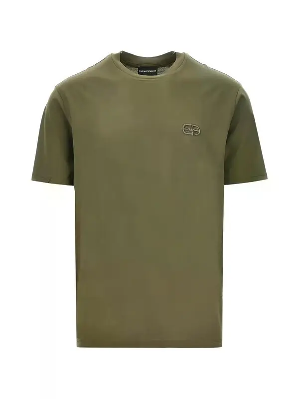 Emporio Armani Logo-patch T-shirt - Green