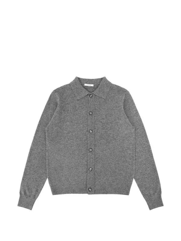 ENTIRE STUDIOS Button-up Polo-collar Cardigan - Grey