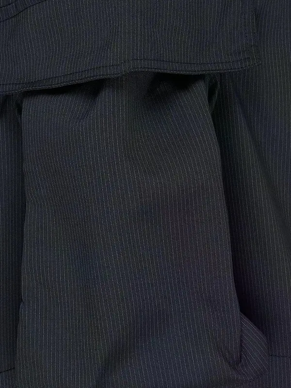 Comme Des Garçons Pinstripe-pattern Pleated Shorts