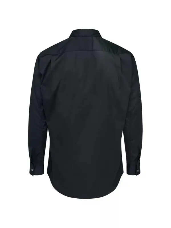 Comme Des Garçons Patchwork Striped-print Shirt - Black