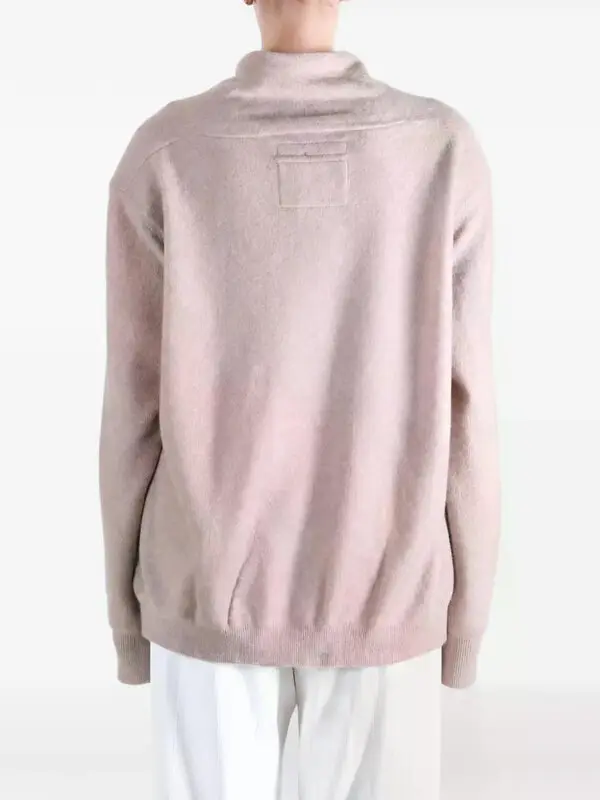 Frenckenberger Shawl Collar Open Front Cardigan