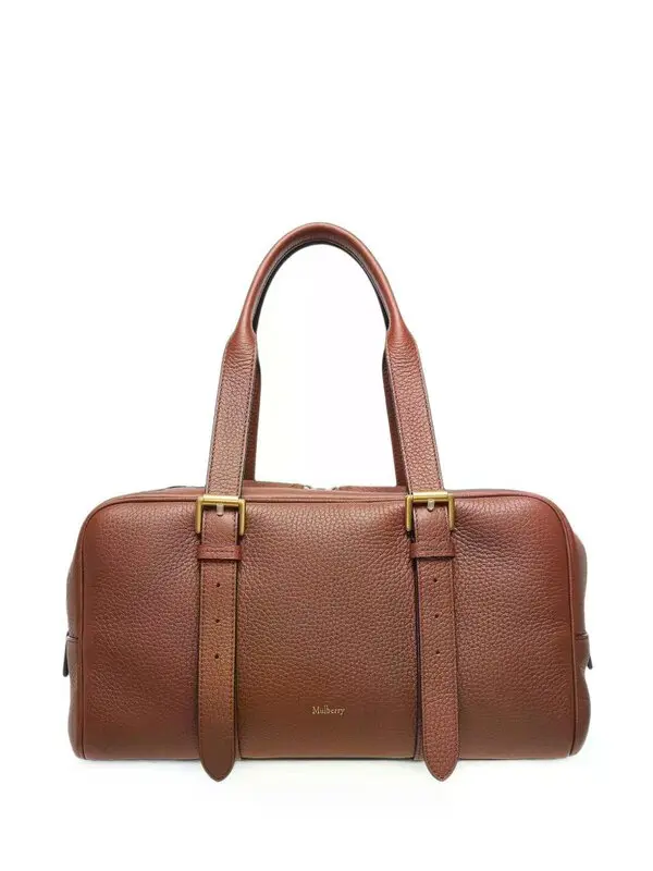 Mulberry Buckled Leather Shoulder Bag - Brown