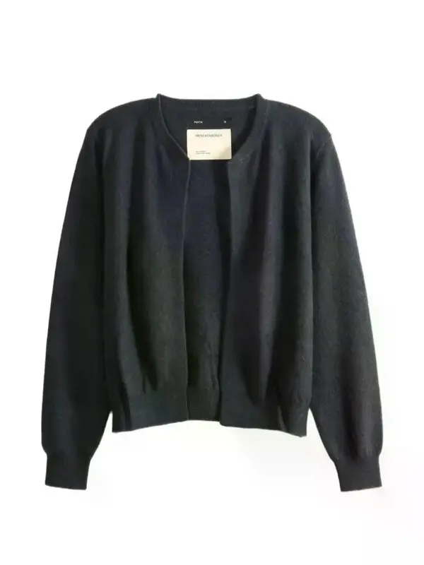Frenckenberger Fine-knit Open-front Cardigan
