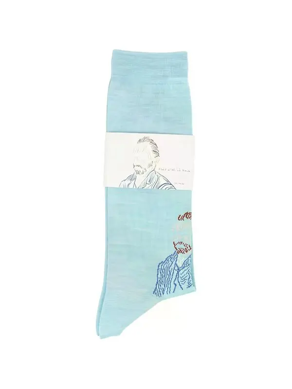 KOTA GUSHIKEN Van Gogh Motif Socks - Blue