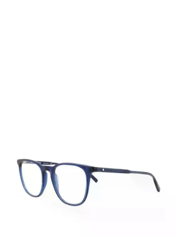 Montblanc Round-frame Logo-plaque Glasses