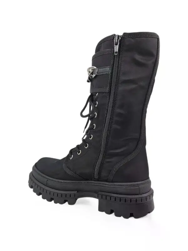 MADISON MAISON Chain-detail Buckled Combat Boots