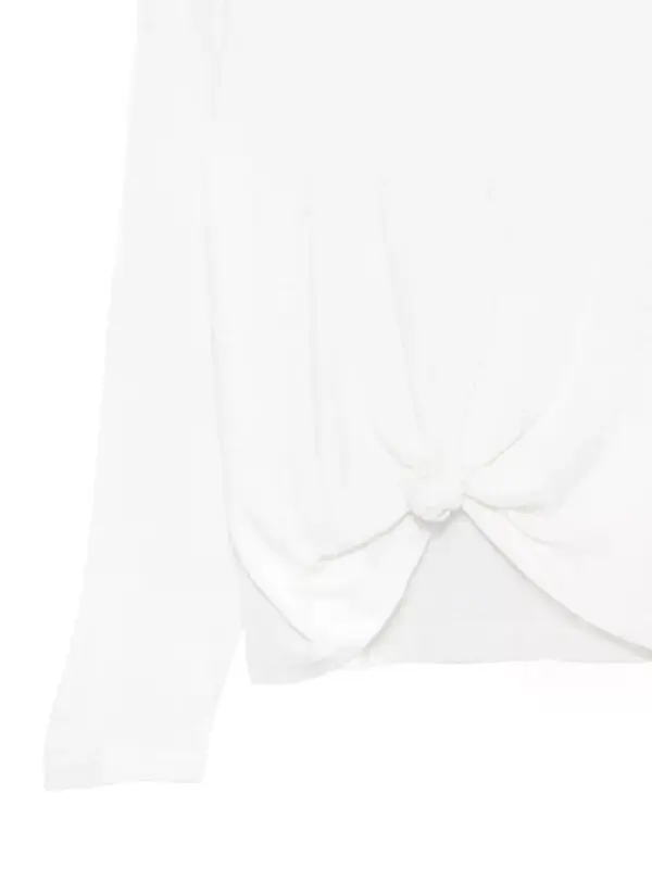 ALYSI Knot Detail Long Sleeve T-shirt